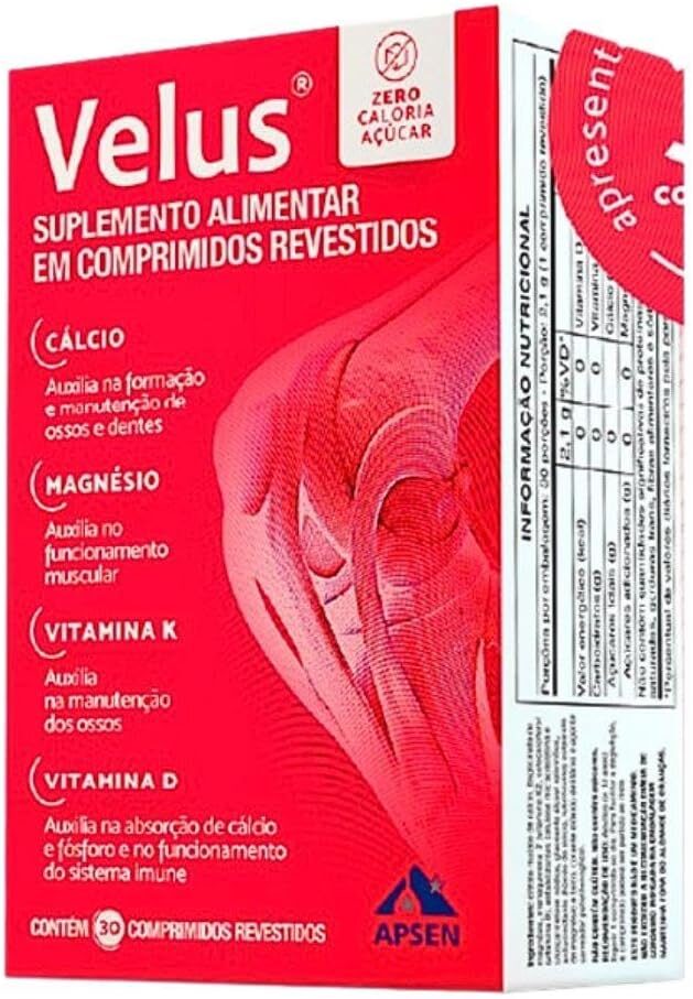 Velus Suplemento Alimentar Magnésio Com C/30 Comprimidos – S2 Sports