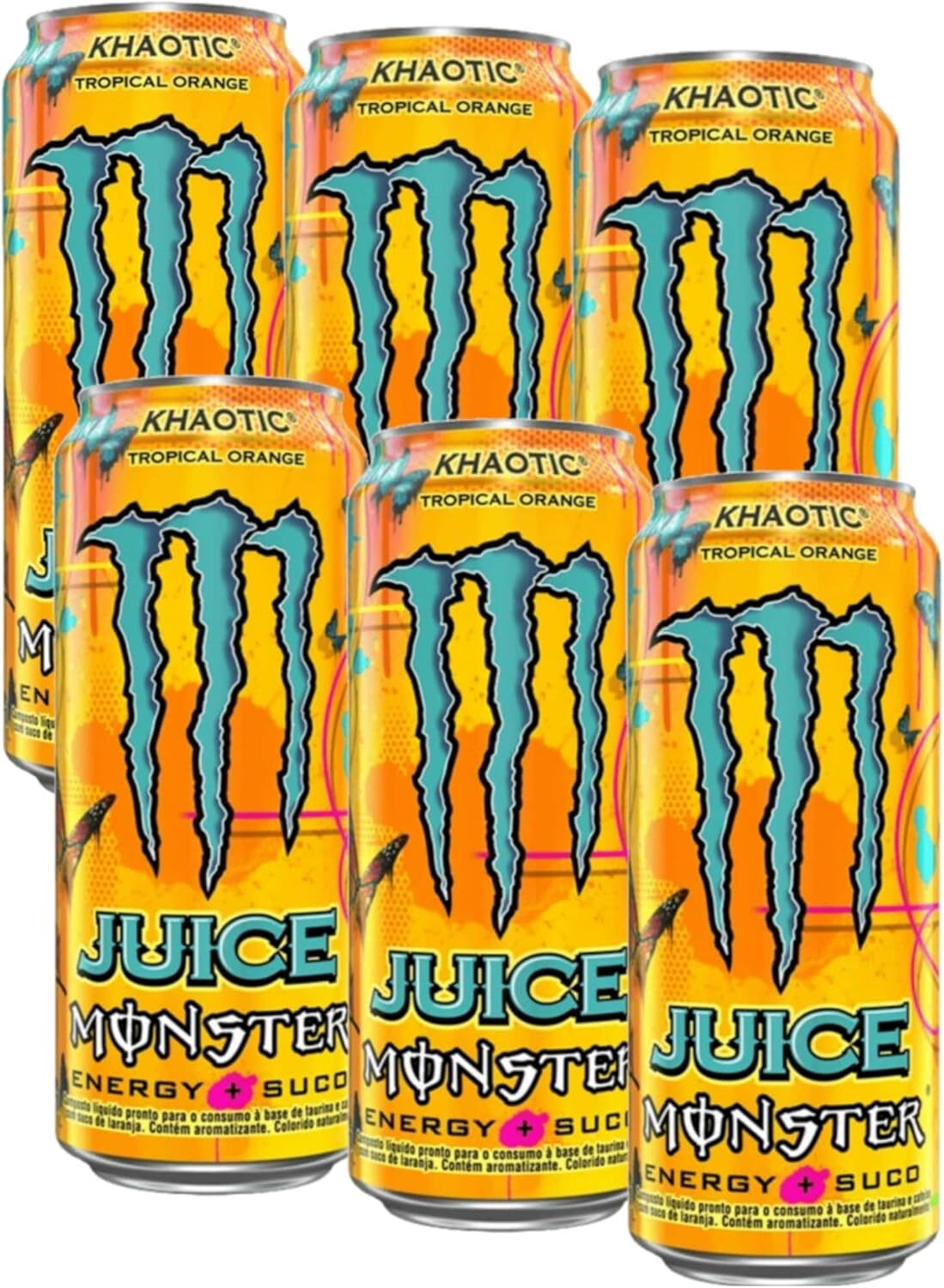 Pack de Monster Khaotic LT 473ml – Unidade 6 unidades – S2 Sports